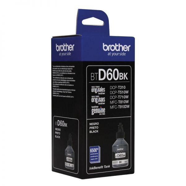 Original Brother BT-D60BK Black Ink Bottle - Ink Station