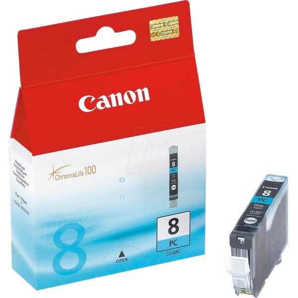 Original Canon 8 Photo Cyan Ink Cartridge (CLI-8 PC) - Ink Station