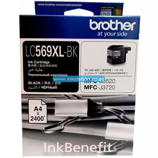 Original Brother LC569XL-BK Black Ink Cartridge - Ink Station