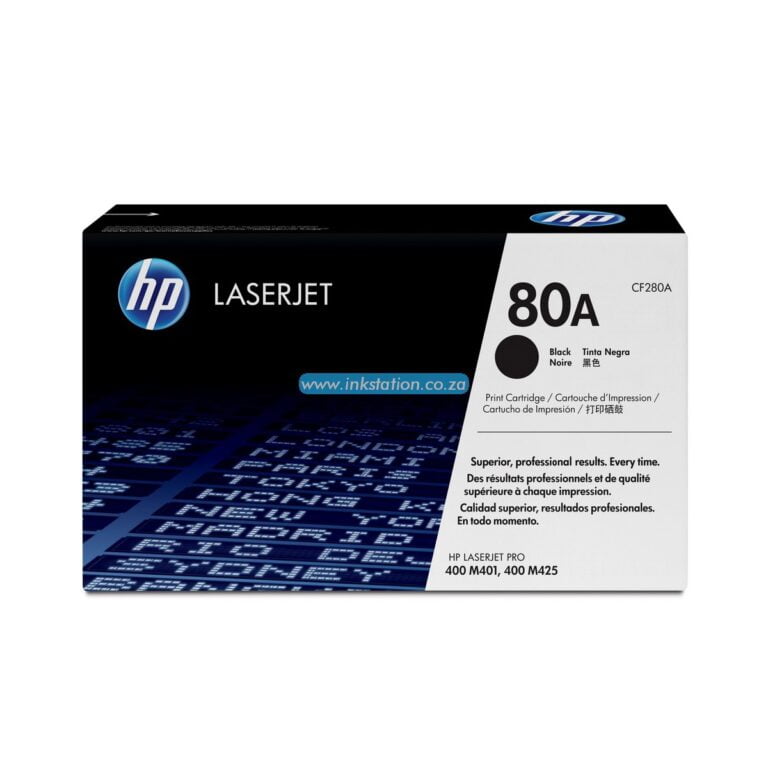 Original HP 80A Black Toner Cartridge (CF280A) - Ink Station